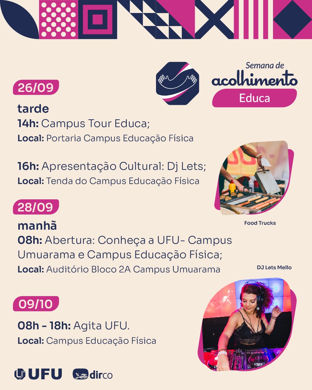 Semana de acolhimento UFU | PROGRAD/UFU